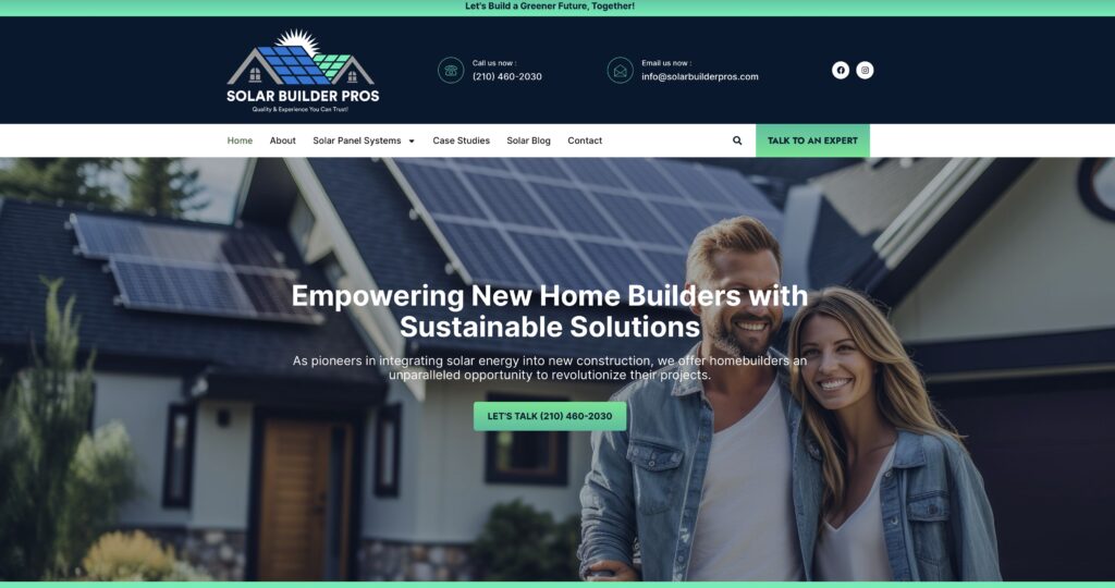 Solar Builder Pros | New Home Builder Solar Solutions